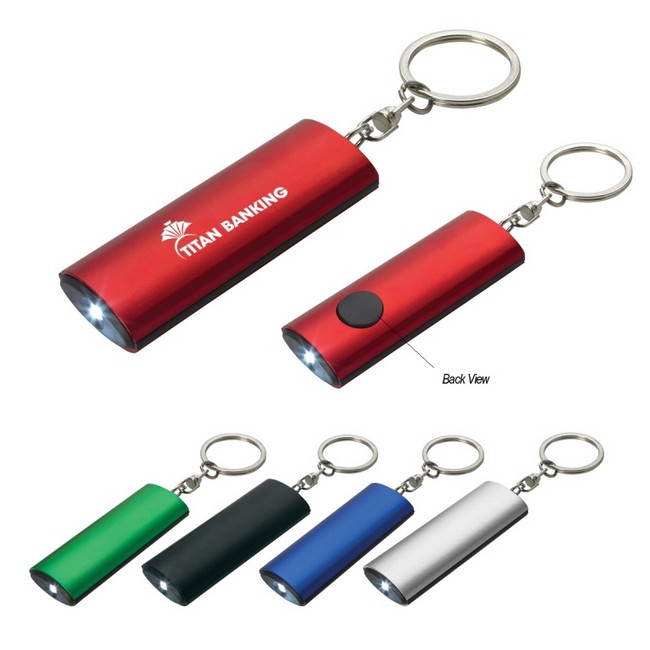 Aluminum Key Chain Flashlight with Imprint