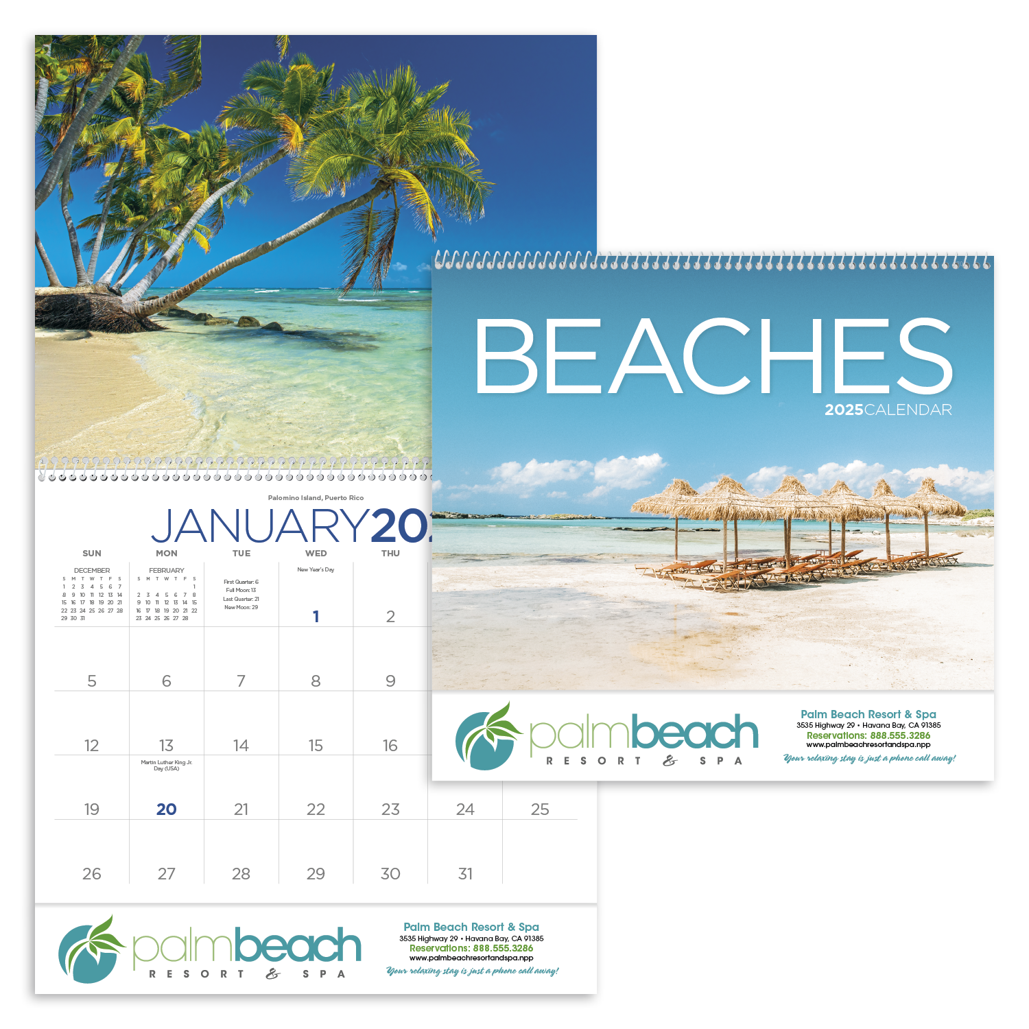 Customized Beaches Calendar 2026