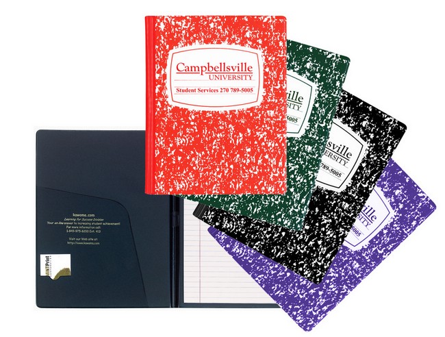 "Composition Book" Padfolio | Custom Note Pads