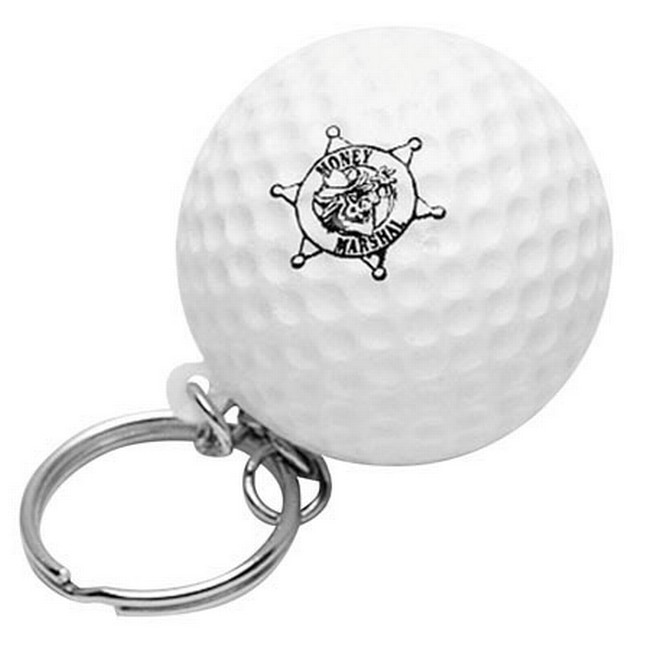 Custom Golf Ball Stress Ball Key Chain