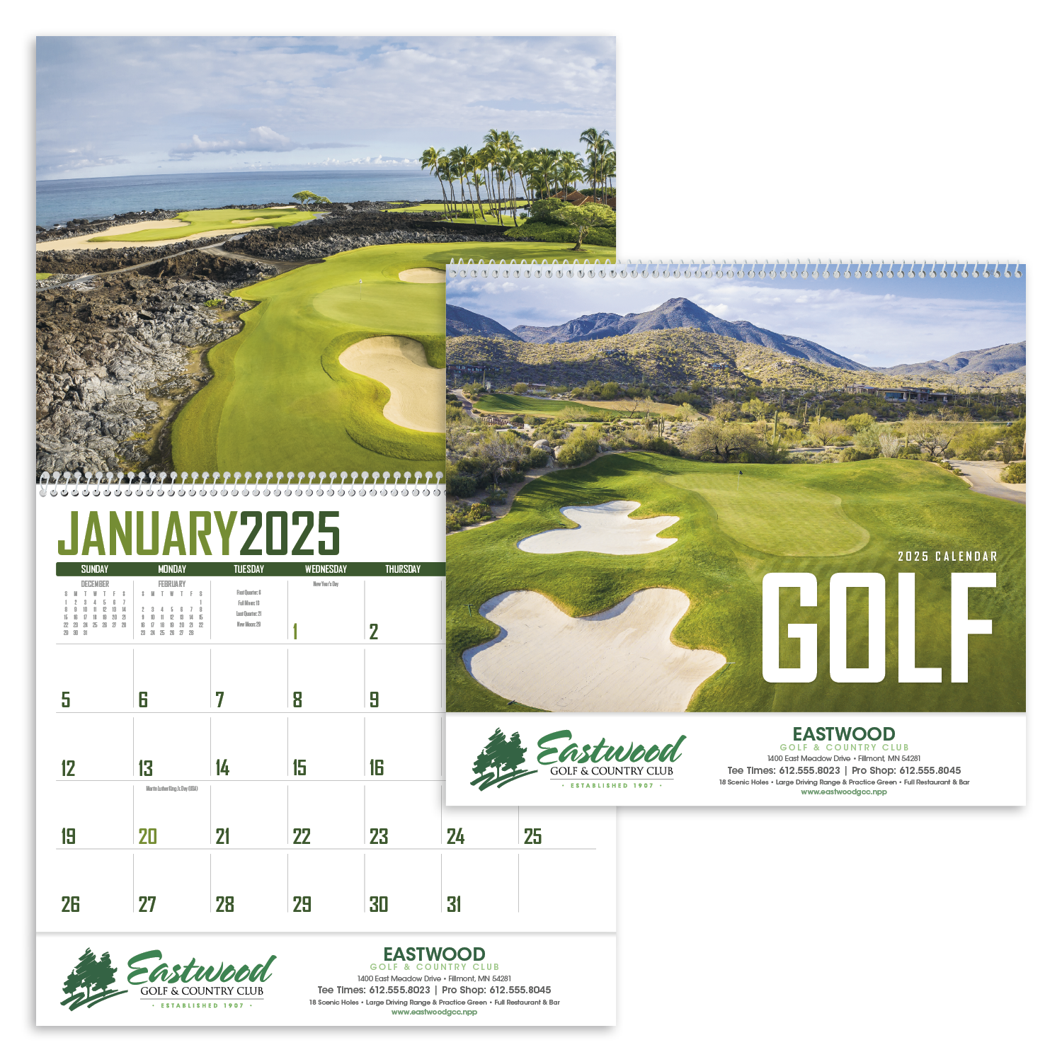 Wall Golf Calendar 2026 | Custom Calendars