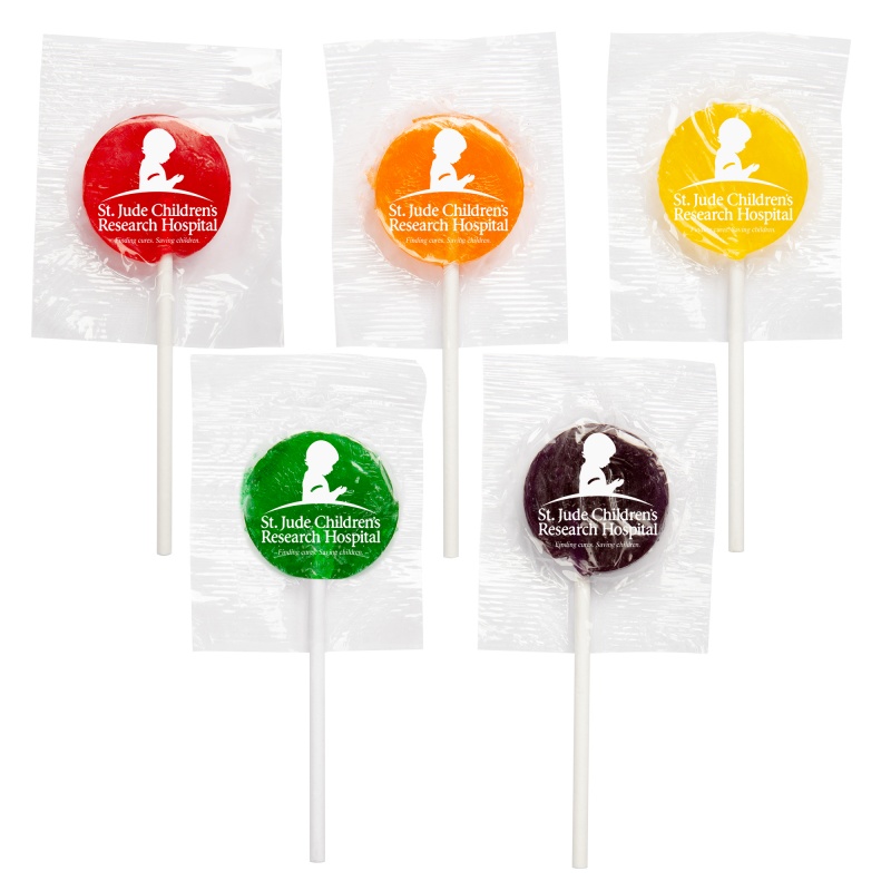 Lollipops with Printed Wrapper | Custom Suckers