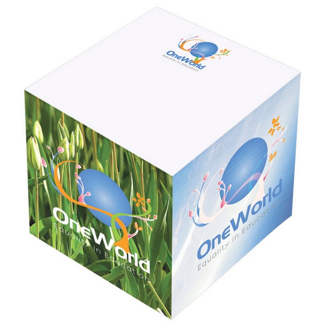 Personalized Non-Adhesive Cube - 3" x 3" x 3"