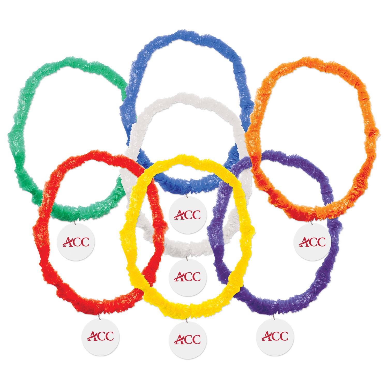 Custom Plastic Leis with Medallion