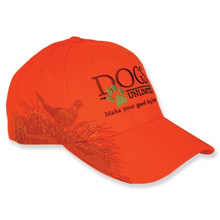 DOGS Unlimited Ball Cap, Hunter Orange, Pheasant