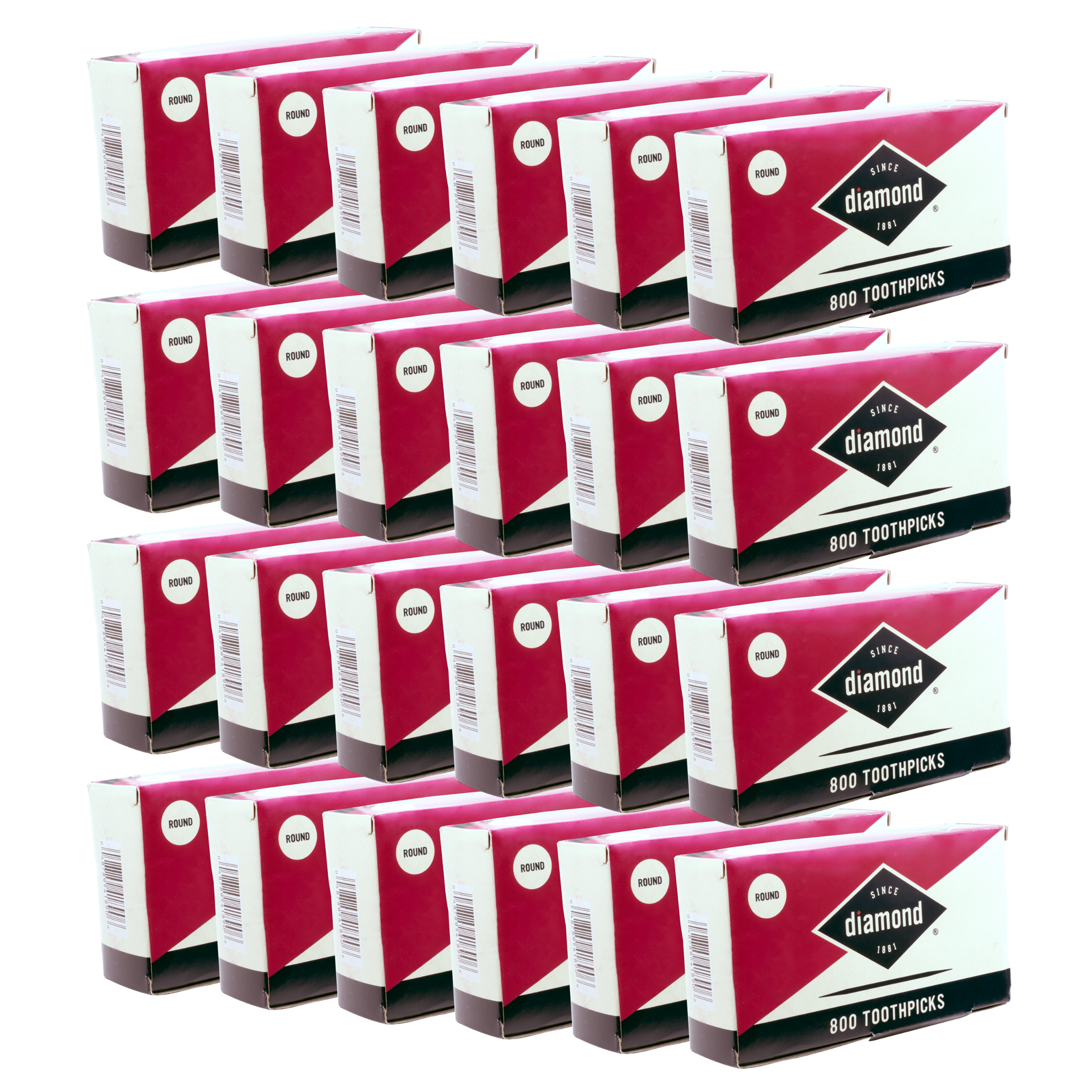 Diamond Round Toothpicks
