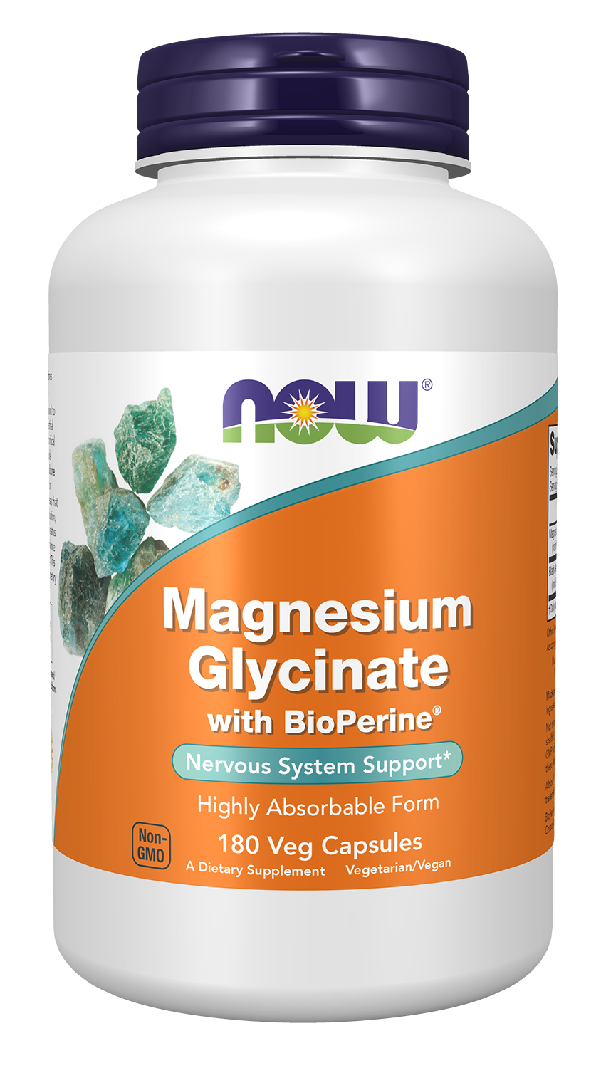 Now Foods Magnesium Glycinate with BioPerine - 180 Cap