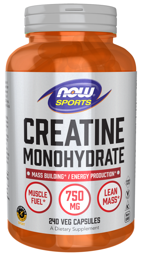 Now Foods Creatine Capsules 750 mg/Cap - 240 Cap