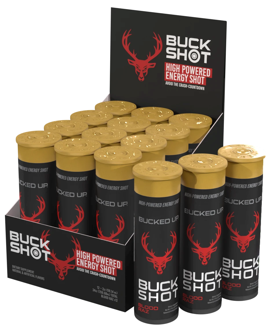 Bucked Up Buck Shot Blood Raz - 12 x 2oz Btls
