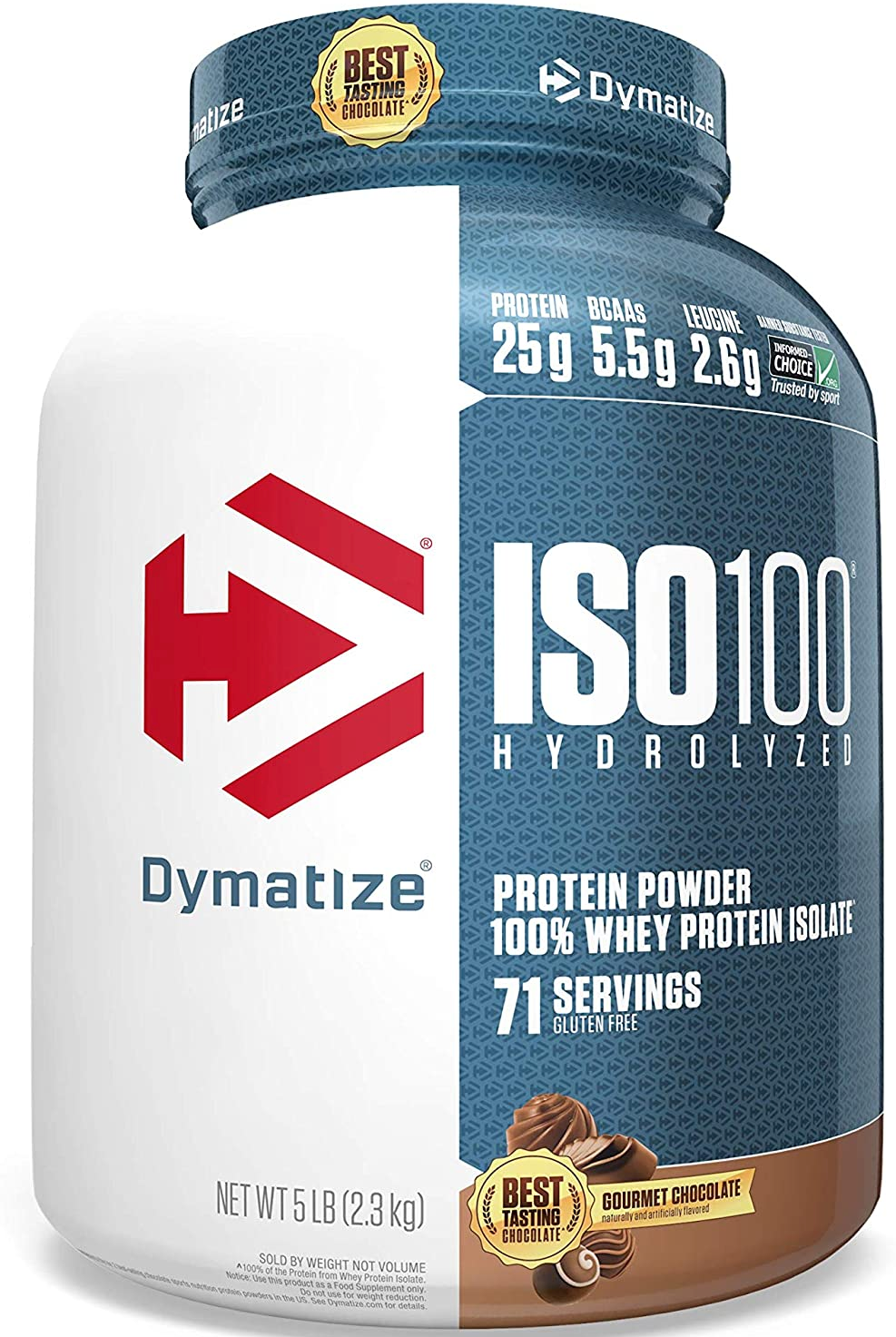 Dymatize ISO 100 Gourmet Chocolate - 5 Lb (71 Servings)