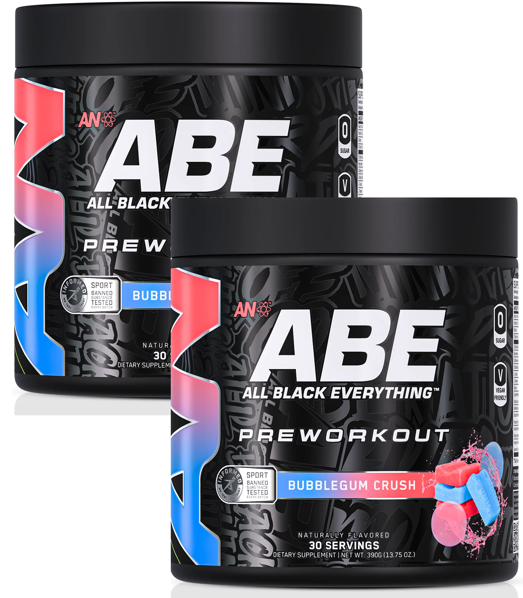 ABE Ultimate Pre-Workout Bubble Gum Crush - 2 x 30 Servings TWINPACK by ...