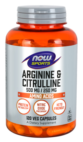 Now Foods Arginine & Citrulline - 120 Cap