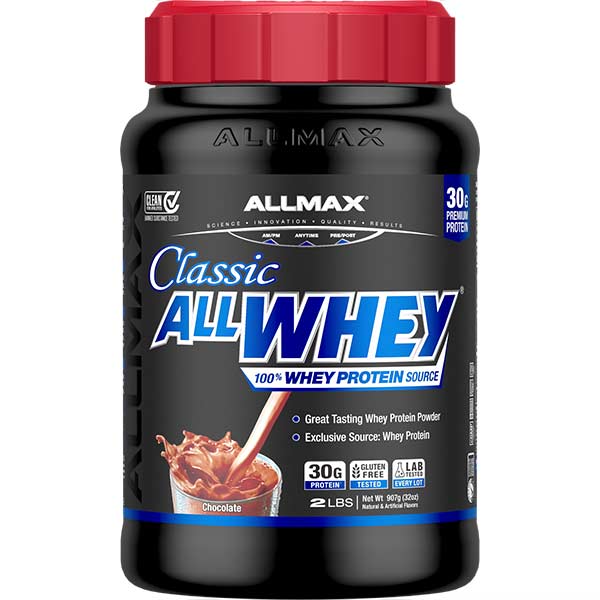 AllMax Nutrition Classic AllWhey 100% Whey Protein Chocolate - 2 Lb