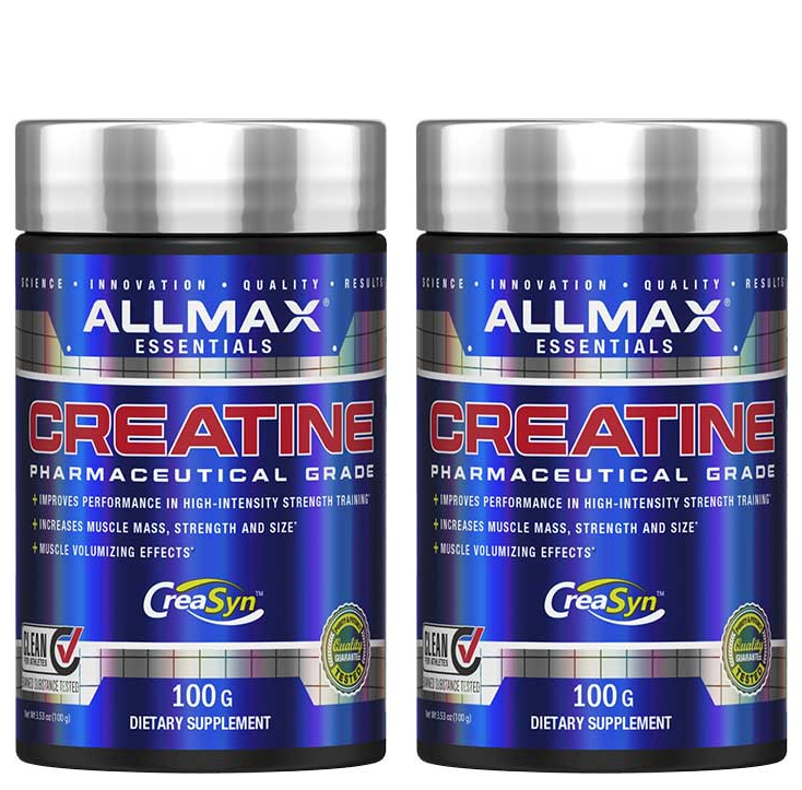 AllMax Nutrition Creatine - 200 Grams (2 x 100 Gram Bottles) TWINPACK