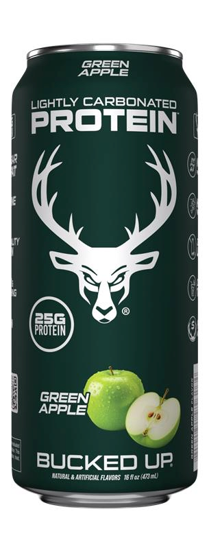 Bucked Up Protein RTD Green Apple - 12 Cans