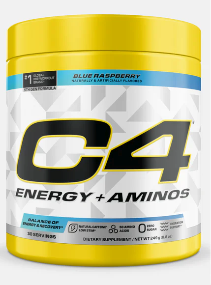 Cellucor C4 Energy + Aminos Icy Blue Razz - 30 Servings