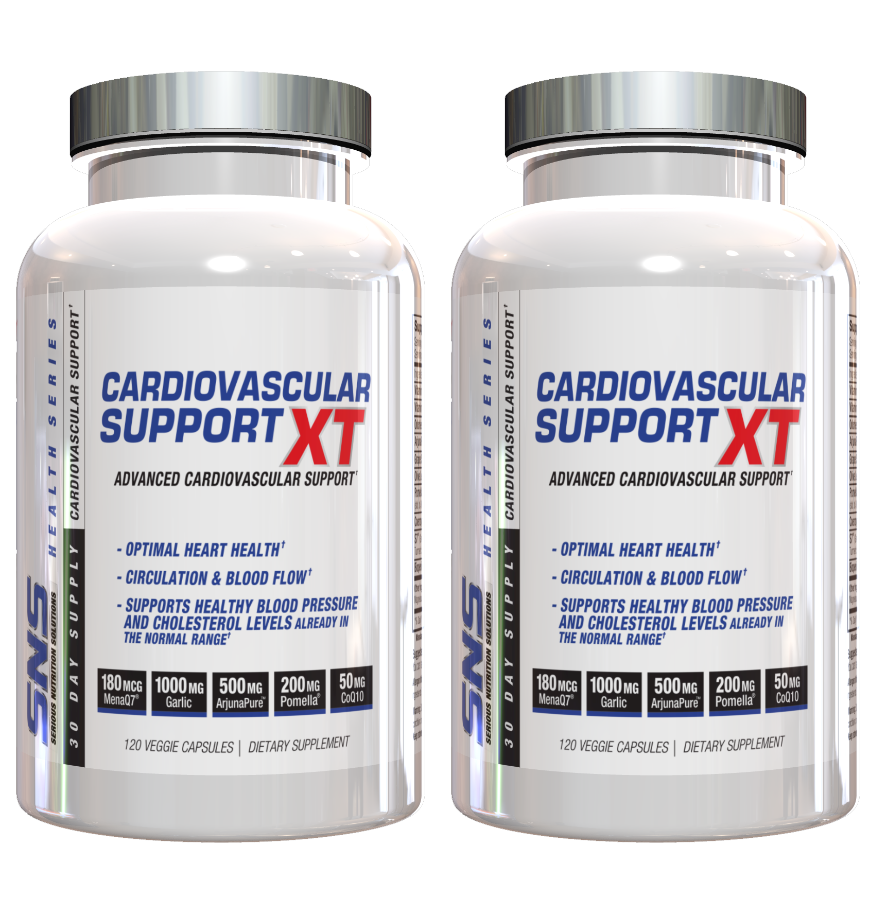 SNS Serious Nutrition Solutions Cardiovascular Support XT - 240 Cap (2 ...