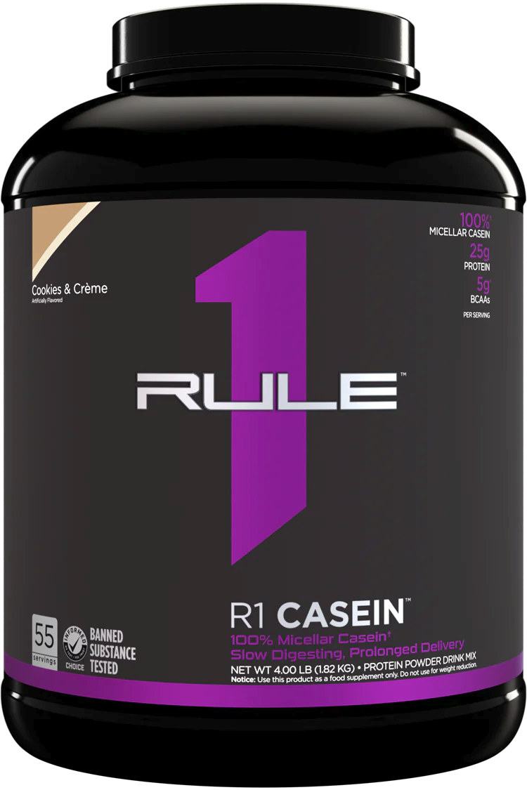 Rule 1 Casein Cookies & Creme - 4 Lb (55 Servings)
