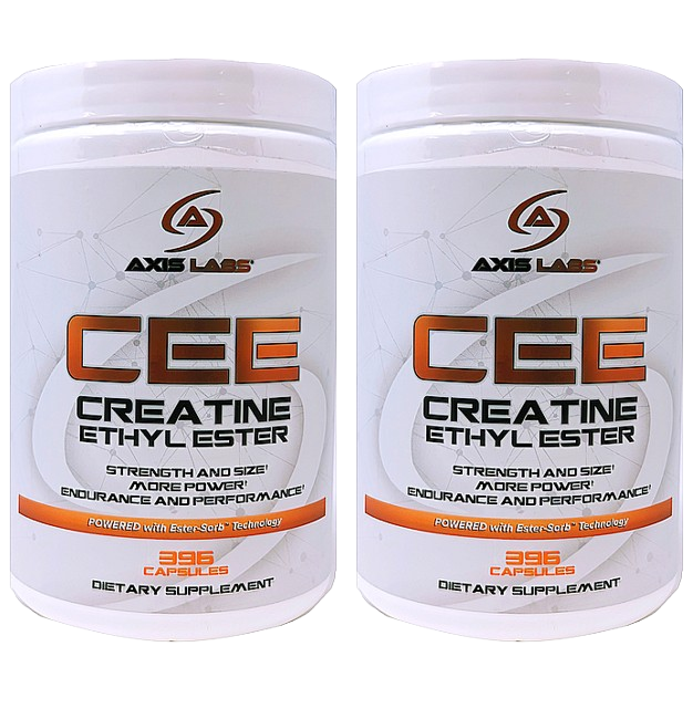 Axis Labs CEE Creatine Ethyl Ester - 792 Cap (2 x 396 Cap Btls) TWINPACK
