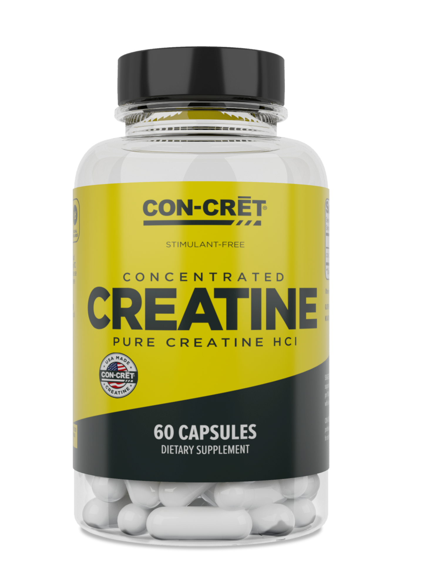 ProMera Sports CON-CRĒT Creatine HCl Capsules - 60 Cap by Con-Cret ...