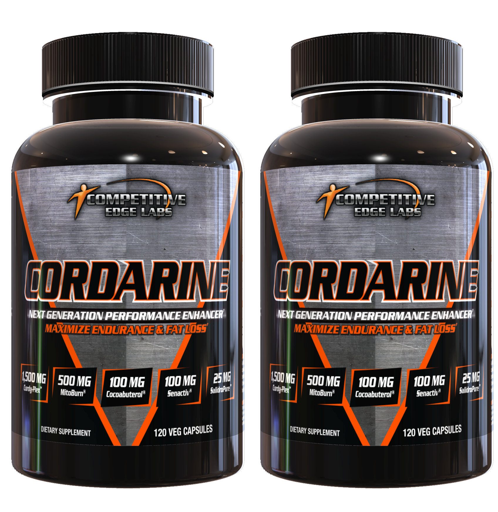 Competitive Edge Labs Cordarine - 2 x 120 Capsule Bottles TWINPACK by ...