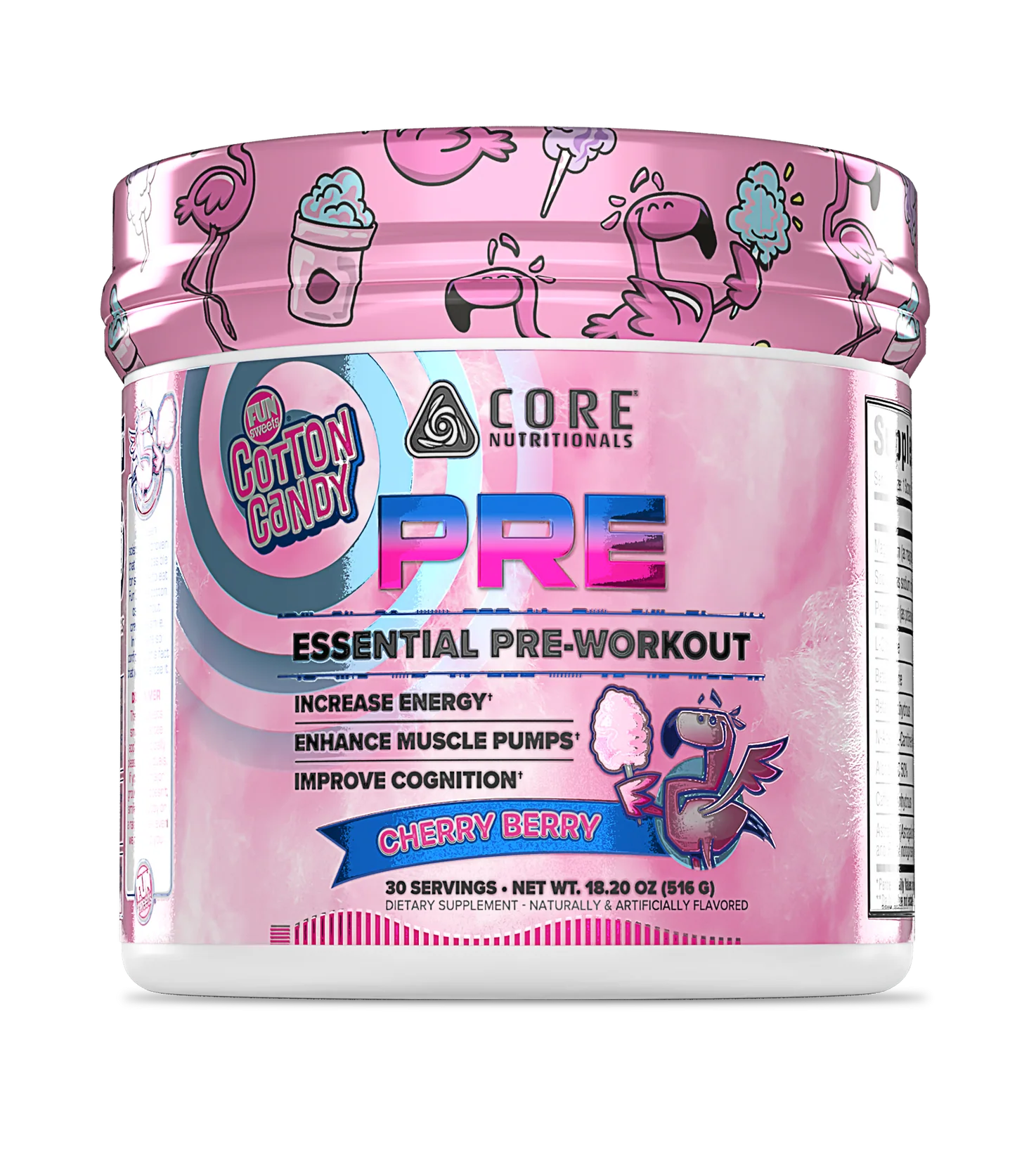 Core Nutritionals PRE Essential Pre-Workout Cherry Berry - 30 Servings