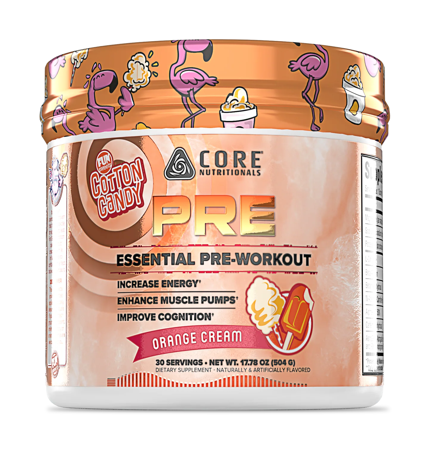 Core Nutritionals PRE Essential Pre-Workout Orange Cream - 30 Servings