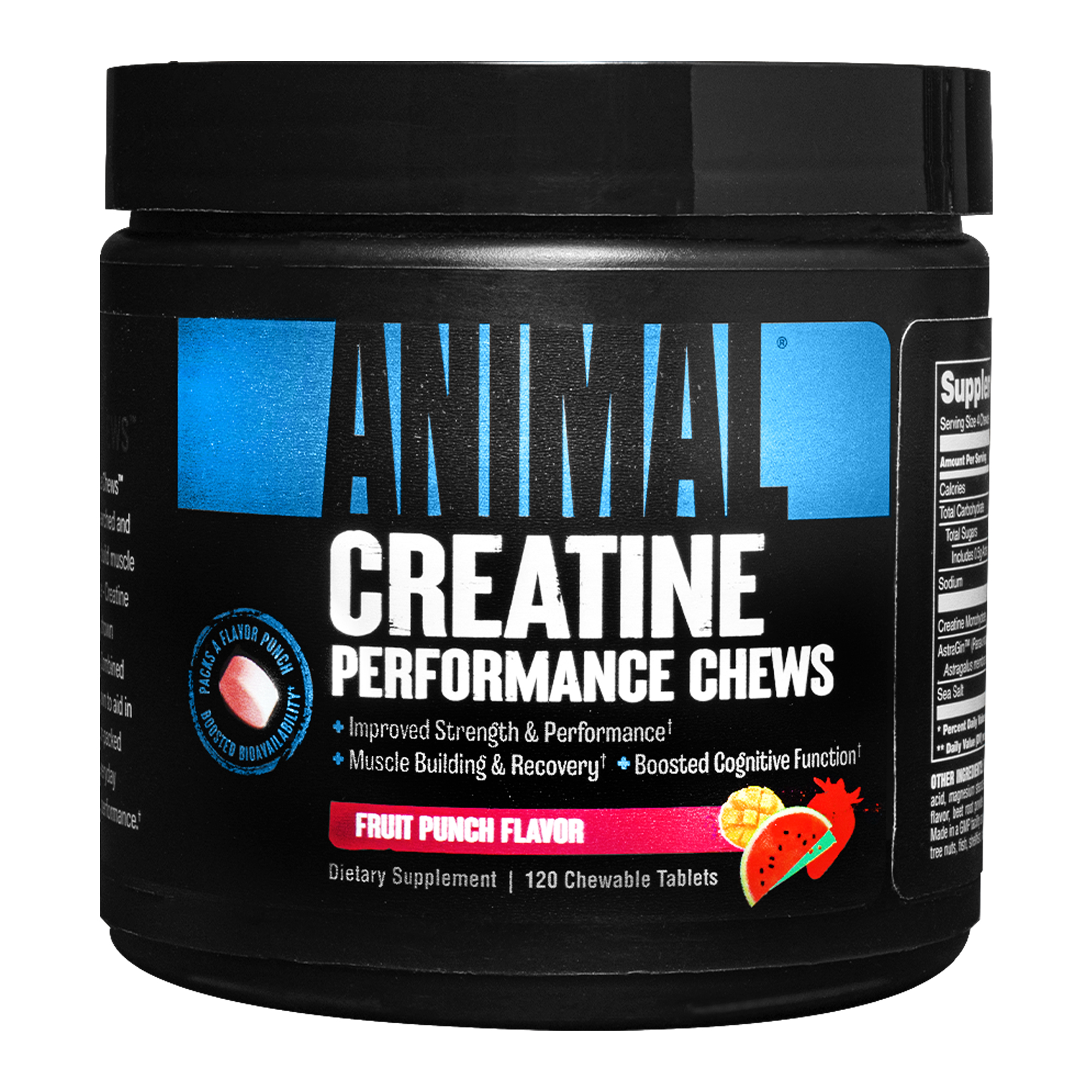 Universal Animal Creatine Chews Fruit Punch - 120 Chewable tablets by ...