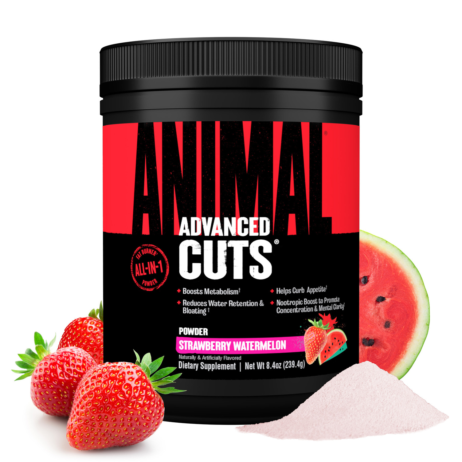 Animal Cuts Powder Strawberry Watermelon - 42 Servings by ANIMAL Pak