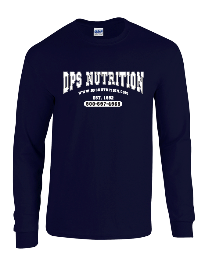 Dps Nutrition Long Sleeve T-Shirt Navy Blue - Large