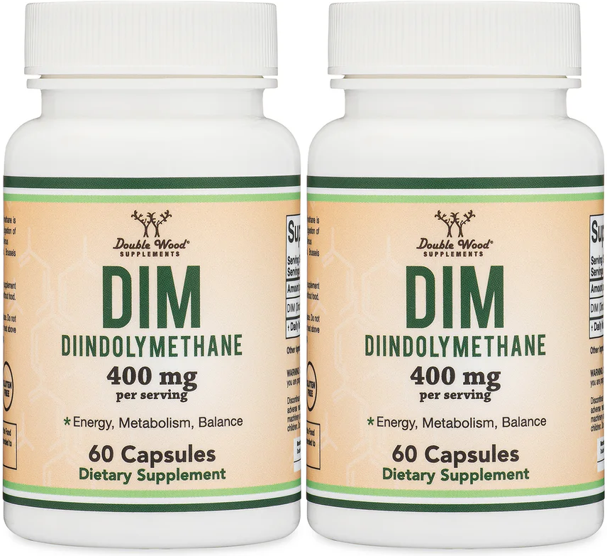 Double Wood Supplements DIM (Diindolylmethane) 200 Mg - 2 x 60 Capsule ...