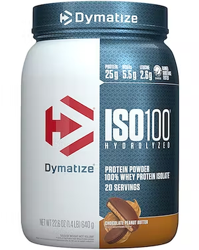 Dymatize ISO 100 Whey Protein Isolate Chocolate Peanut Butter - 20 Servings