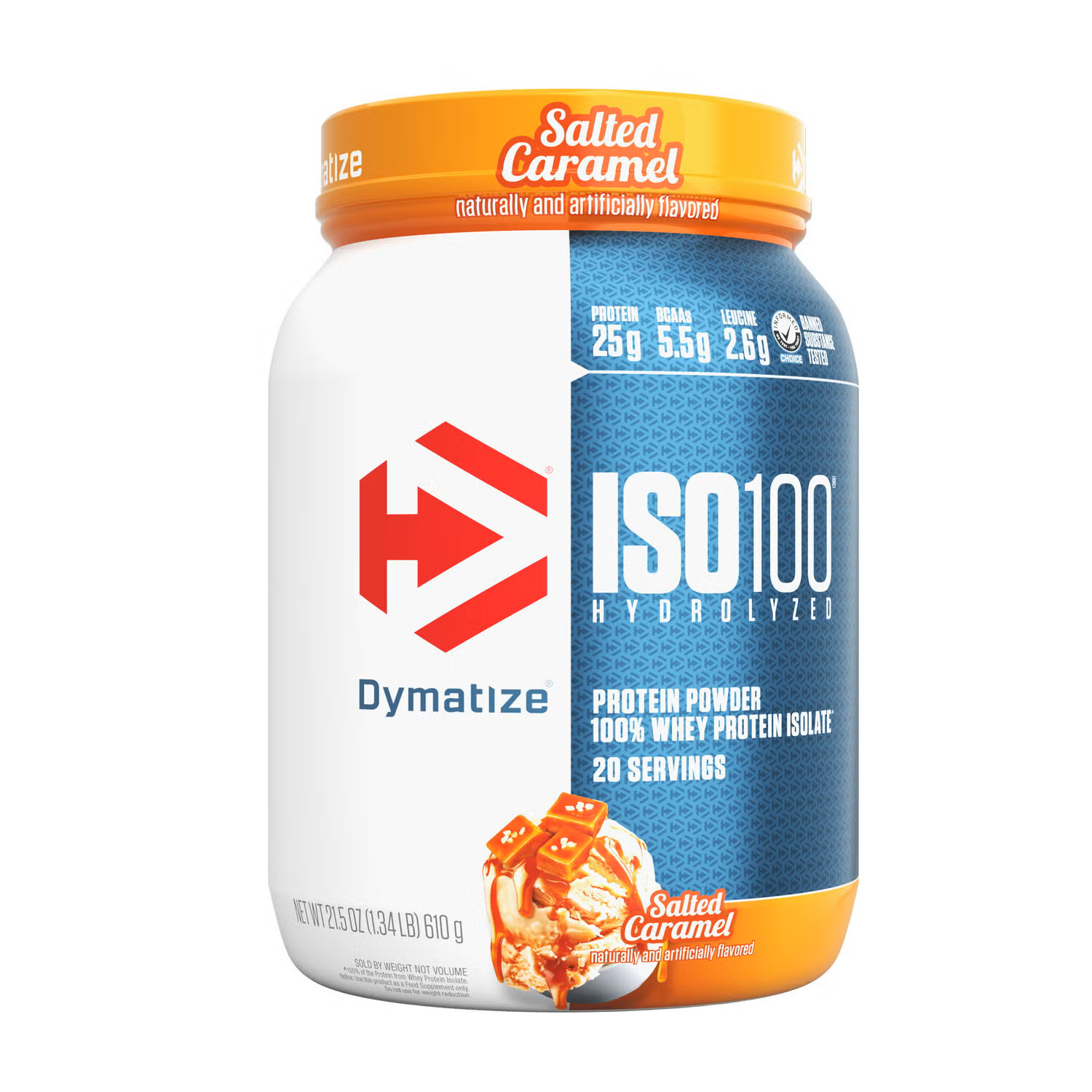 Dymatize ISO 100 Whey Protein Isolate Salted Caramel - 20 Servings