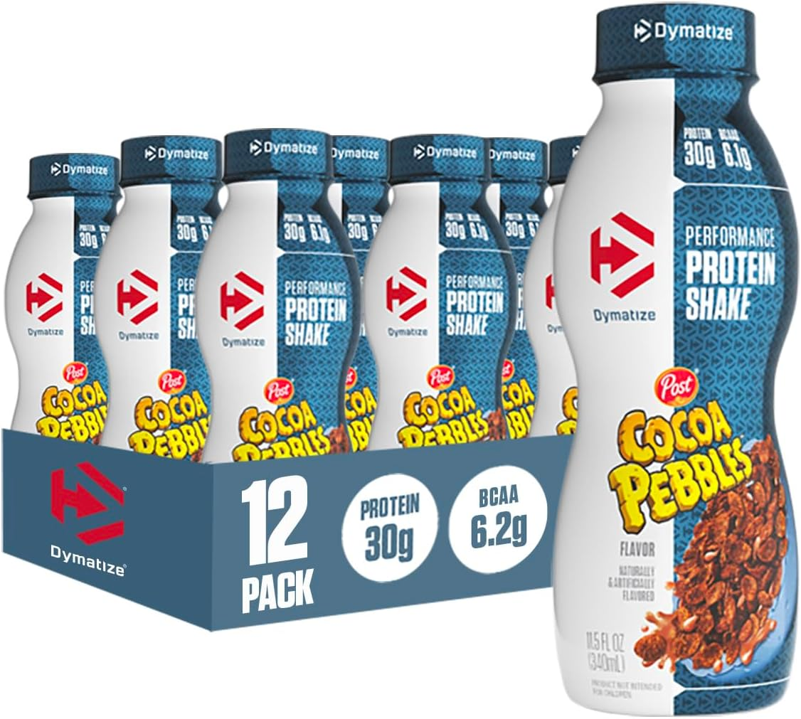 Dymatize Performance Protein Shake RTD Cocoa Pebbles - 12 Bottles