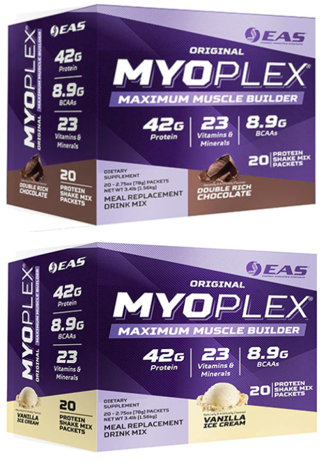 EAS Myoplex Protein Shake Mix Packets Vanilla - 20 Packs