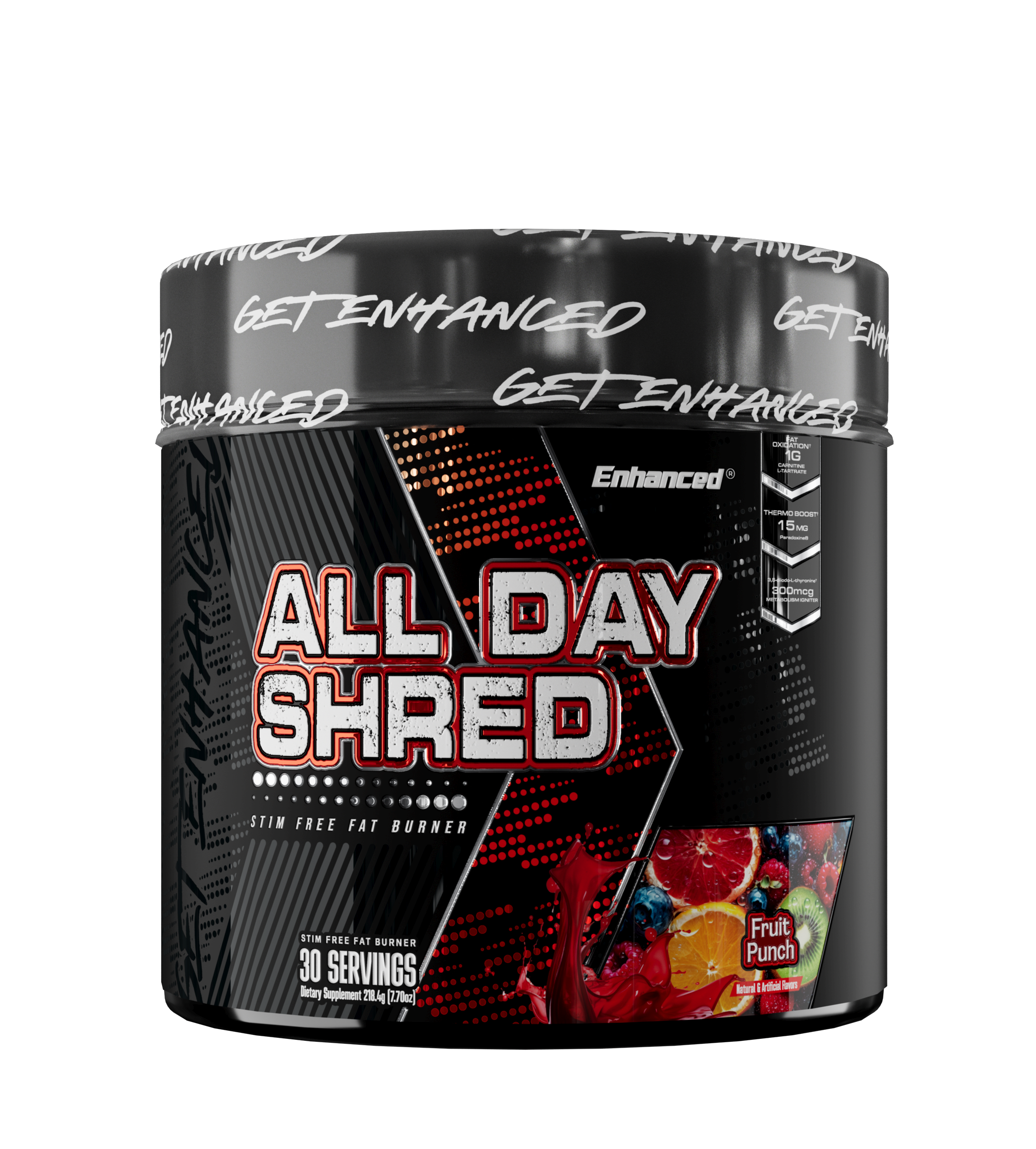 Enhanced Labs All Day Shred Fruit Punch - 30 Servings