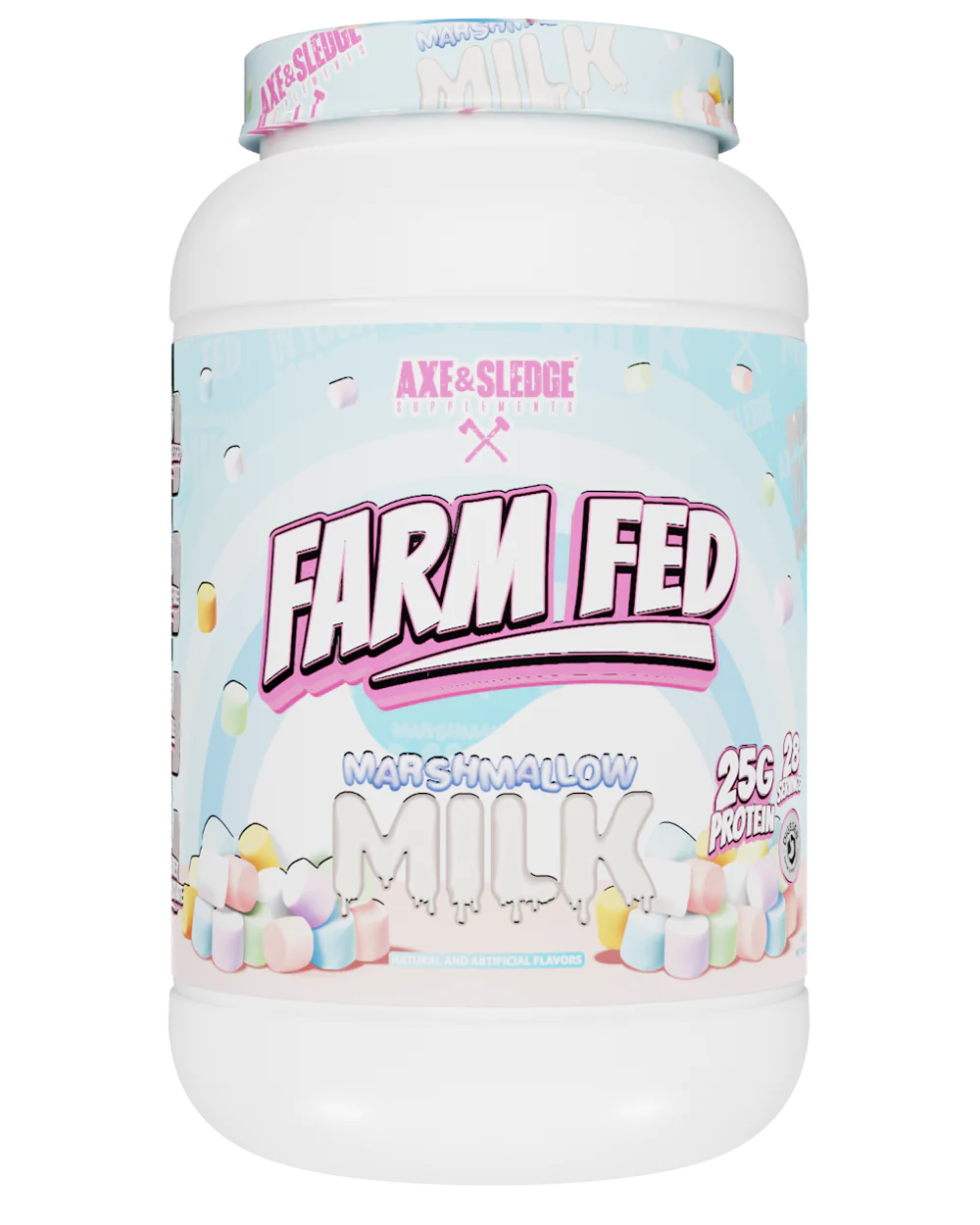 Axe & Sledge Farm Fed Whey Isolate Protein Marshmallow Milk - 28 Servings