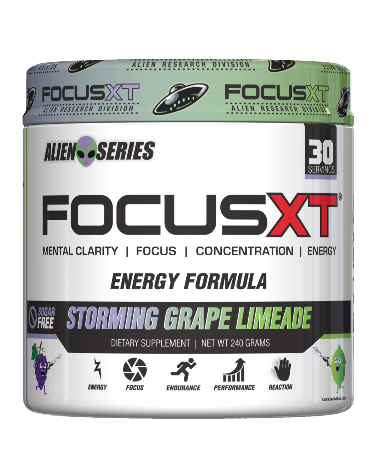 SNS Serious Nutrition Solutions Focus XT Grape Limeade - 30 Servings