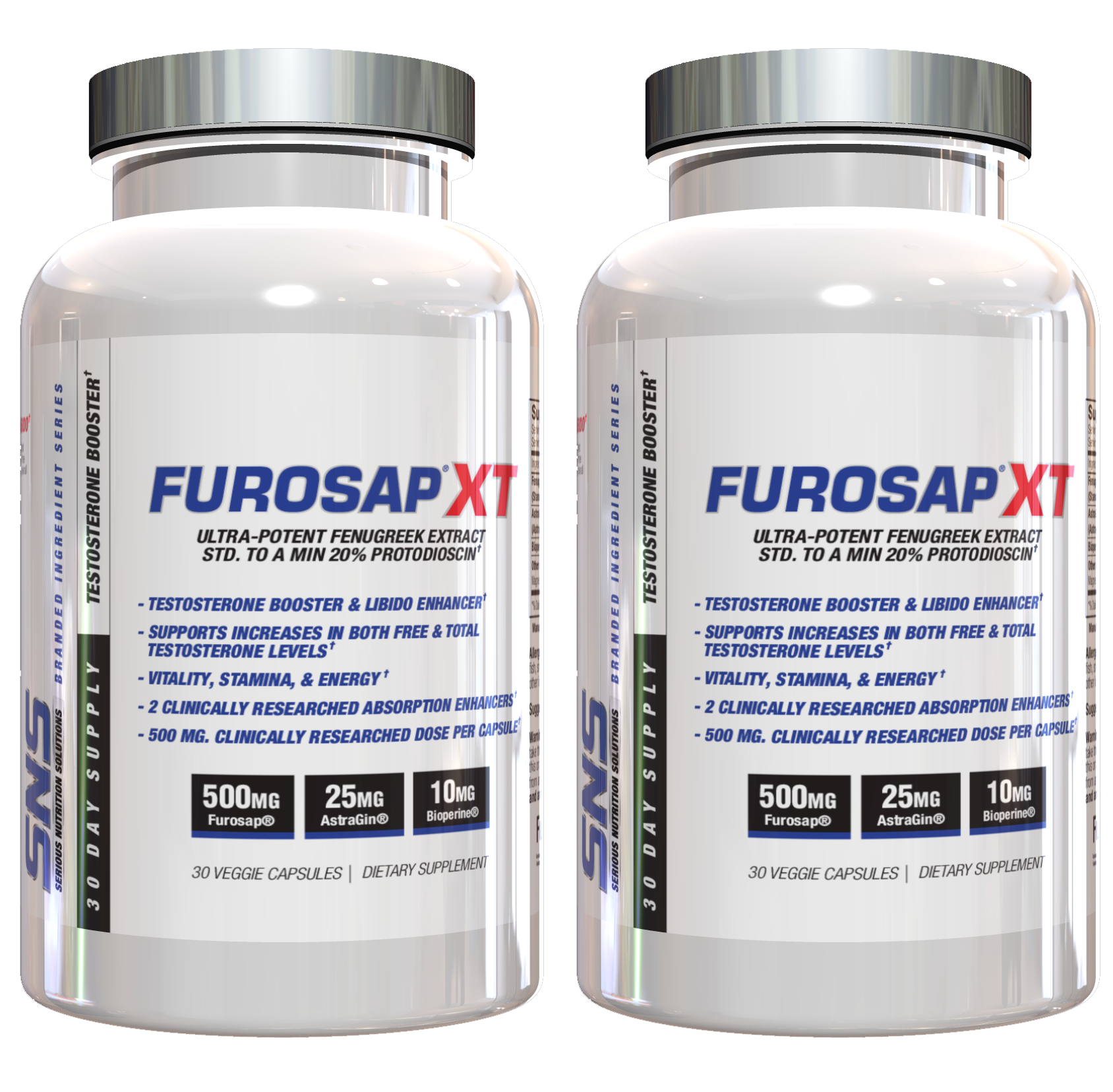 SNS Serious Nutrition Solutions Furosap XT - 60 Cap (2 x 30 Cap Btls ...