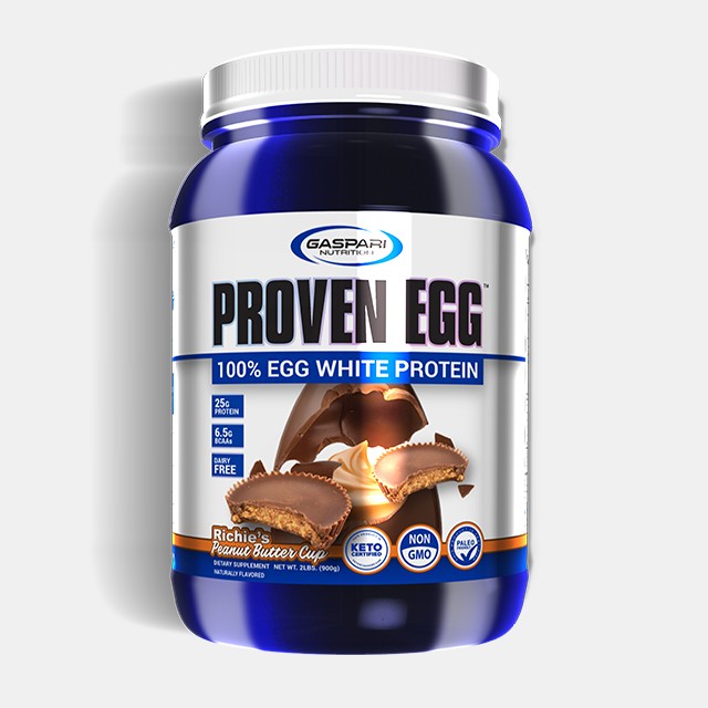 Gaspari Nutrition Proven EGG 100% Egg White Protein Richie's Peanut ...