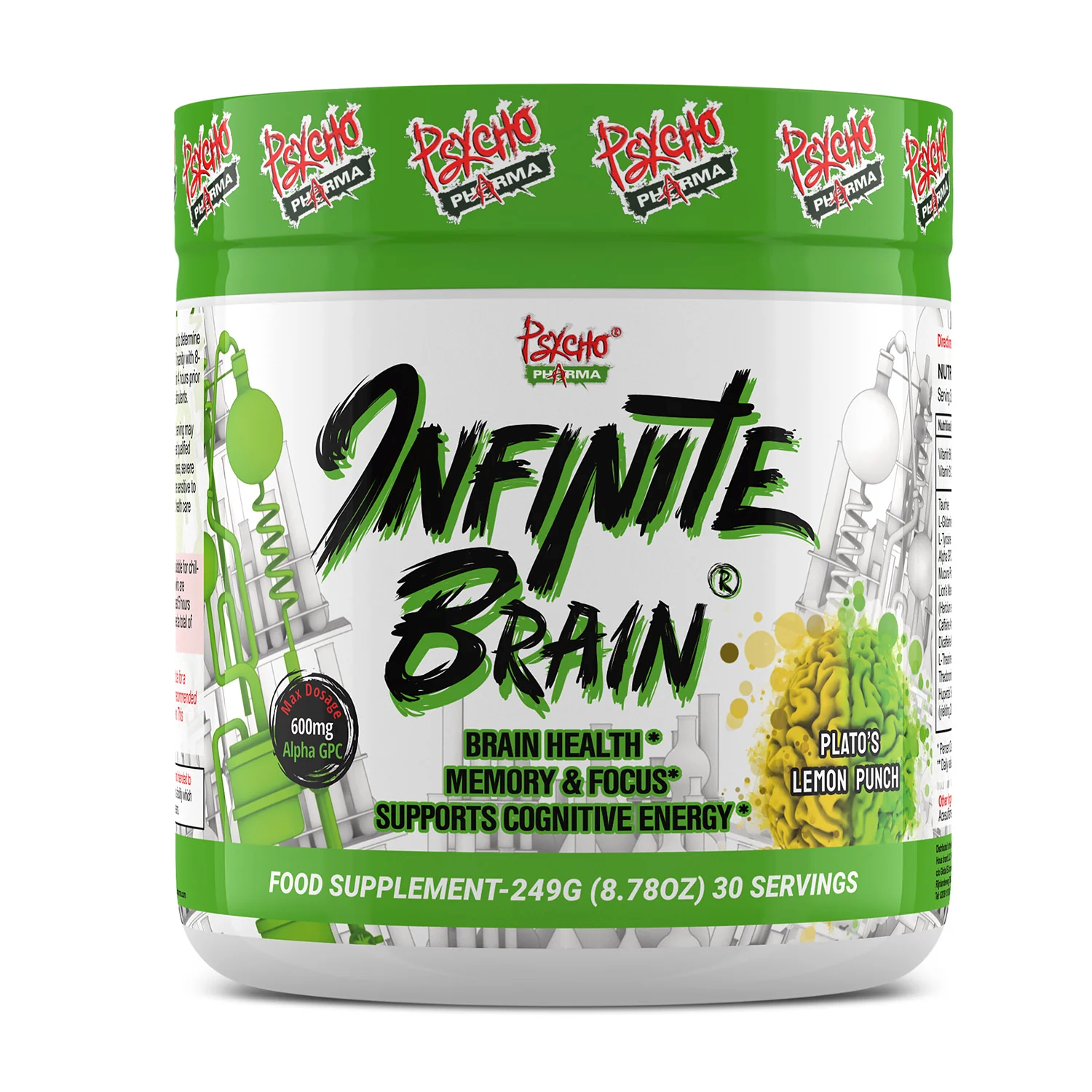 Psycho Pharma Infinite Brain Plato's Lemon Punch - 30 Servings **New Formula