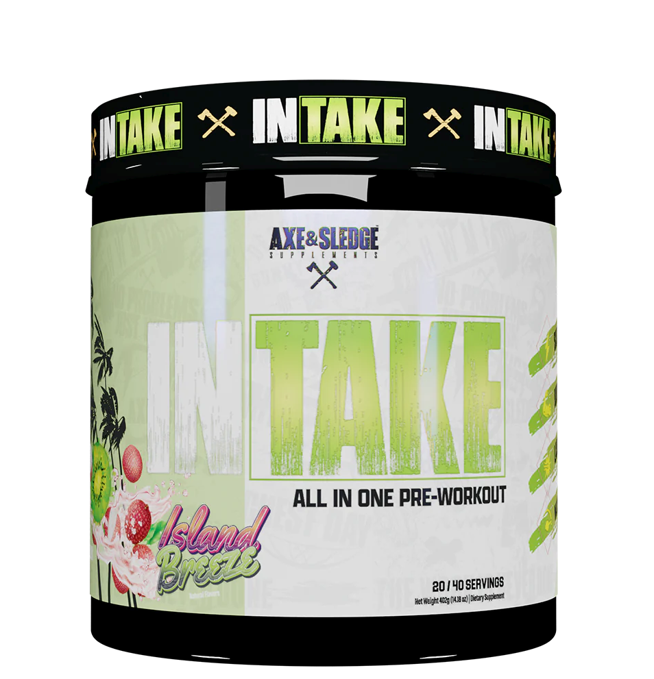 Axe & Sledge Intake All In One Pre-Workout Island Breeze - 20-40 Servings by Axe and Sledge