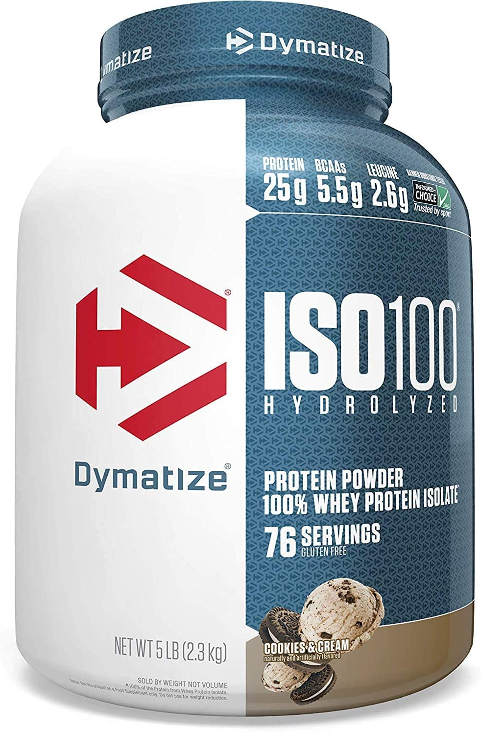 Dymatize ISO 100 Cookies & Cream - 5 Lb