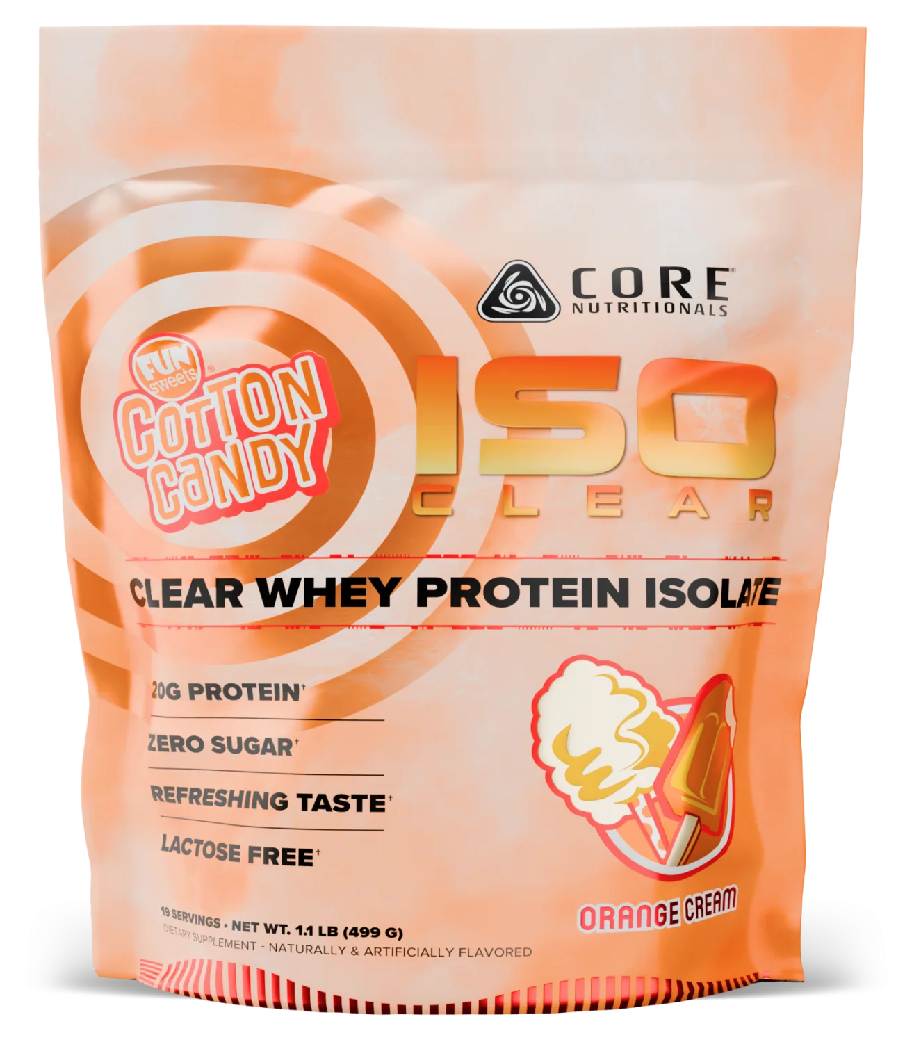 Core Nutritionals ISO Clear Whey Protein Isolate Fun Sweets Candy ...