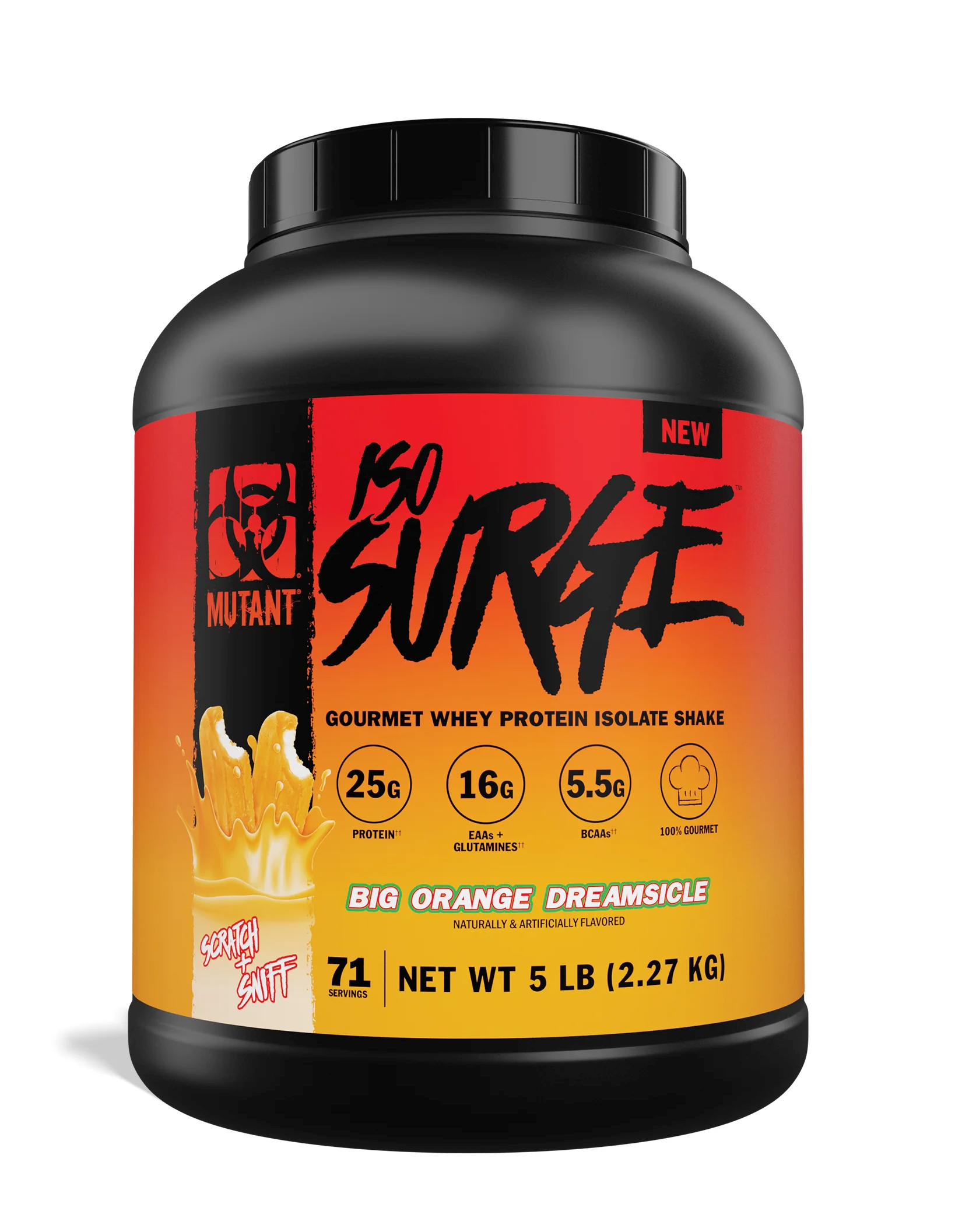 Mutant ISO Surge Whey Isolate Protein Big Orange Dreamsicle - 5 Lb