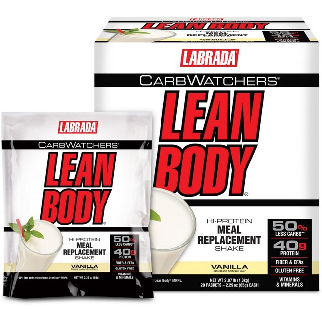 Labrada Carb Watchers Lean Body Vanilla - 20 Pack *Expires 5/21 by ...