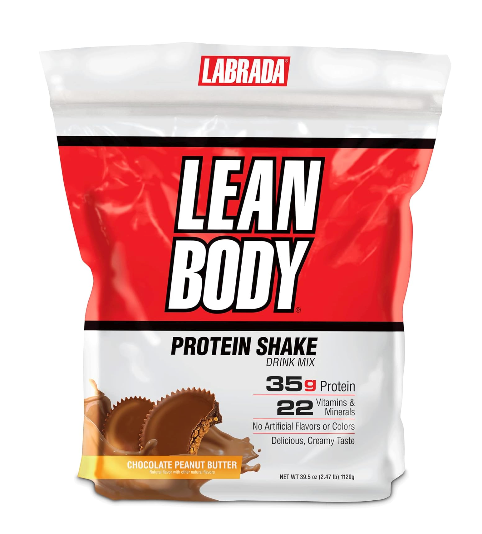 Labrada Lean Body Hi-Protein Meal Replacement Shake MRP Chocolate ...