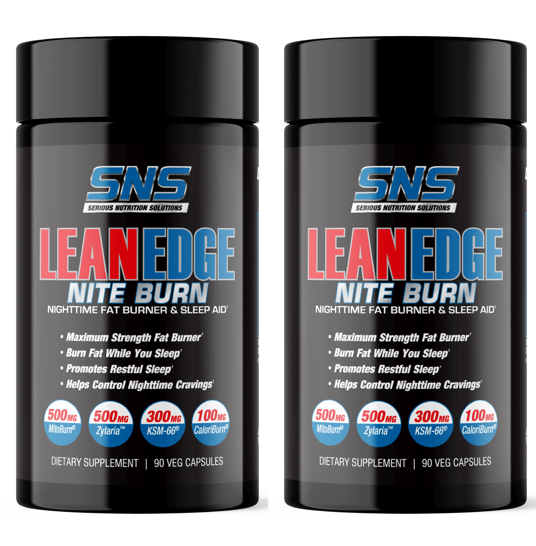 SNS Serious Nutrition Solutions Lean Edge Nite Burn - 180 Cap (2 x 90 ...