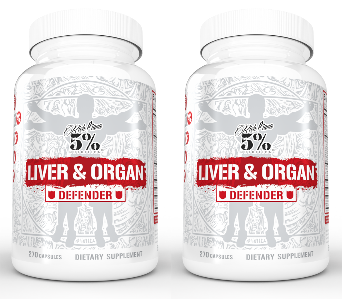 5% Nutrition Liver & Organ Defender - 2 x 270 Capsule Bottles TWINPACK