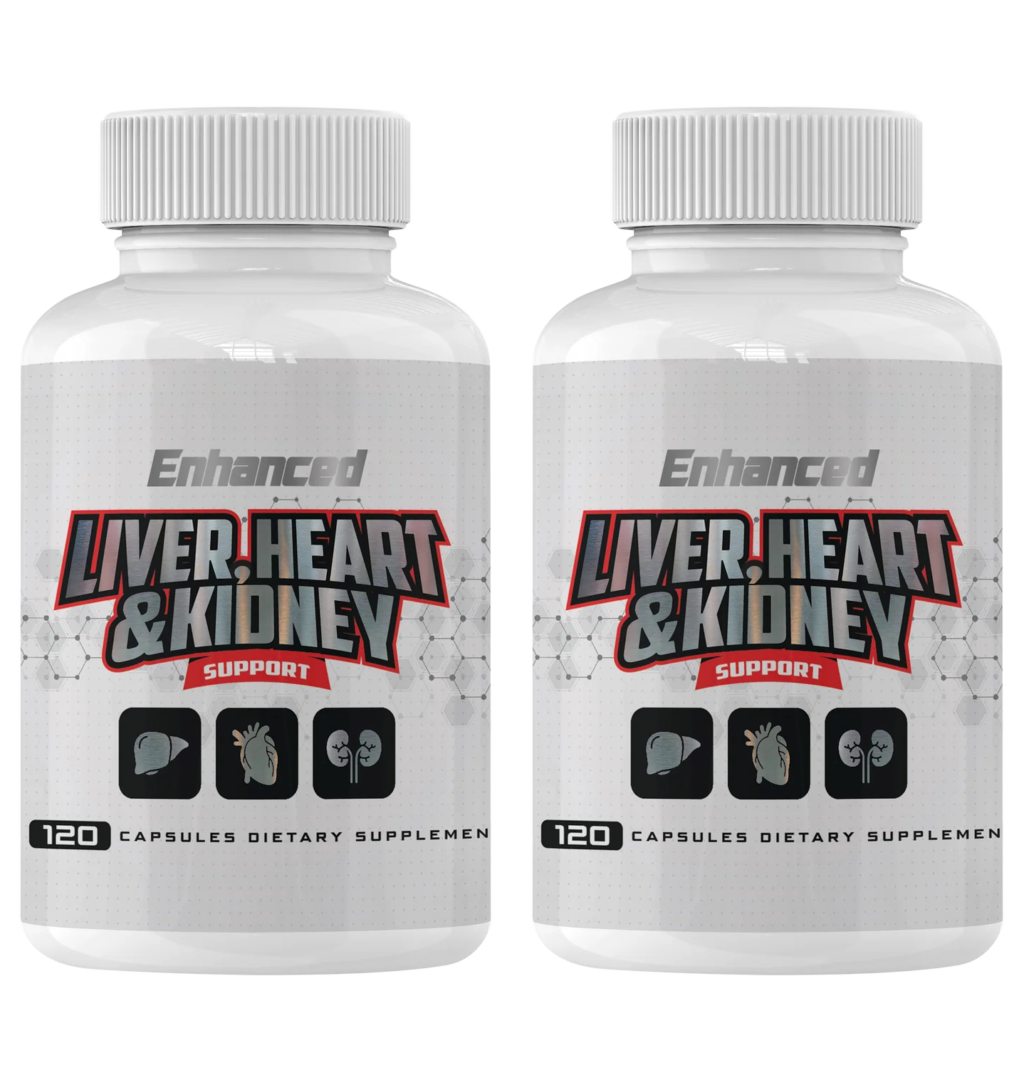 Enhanced Liver, Heart, and Kidney Support - 240 Capsules (2 x 120 Cap ...